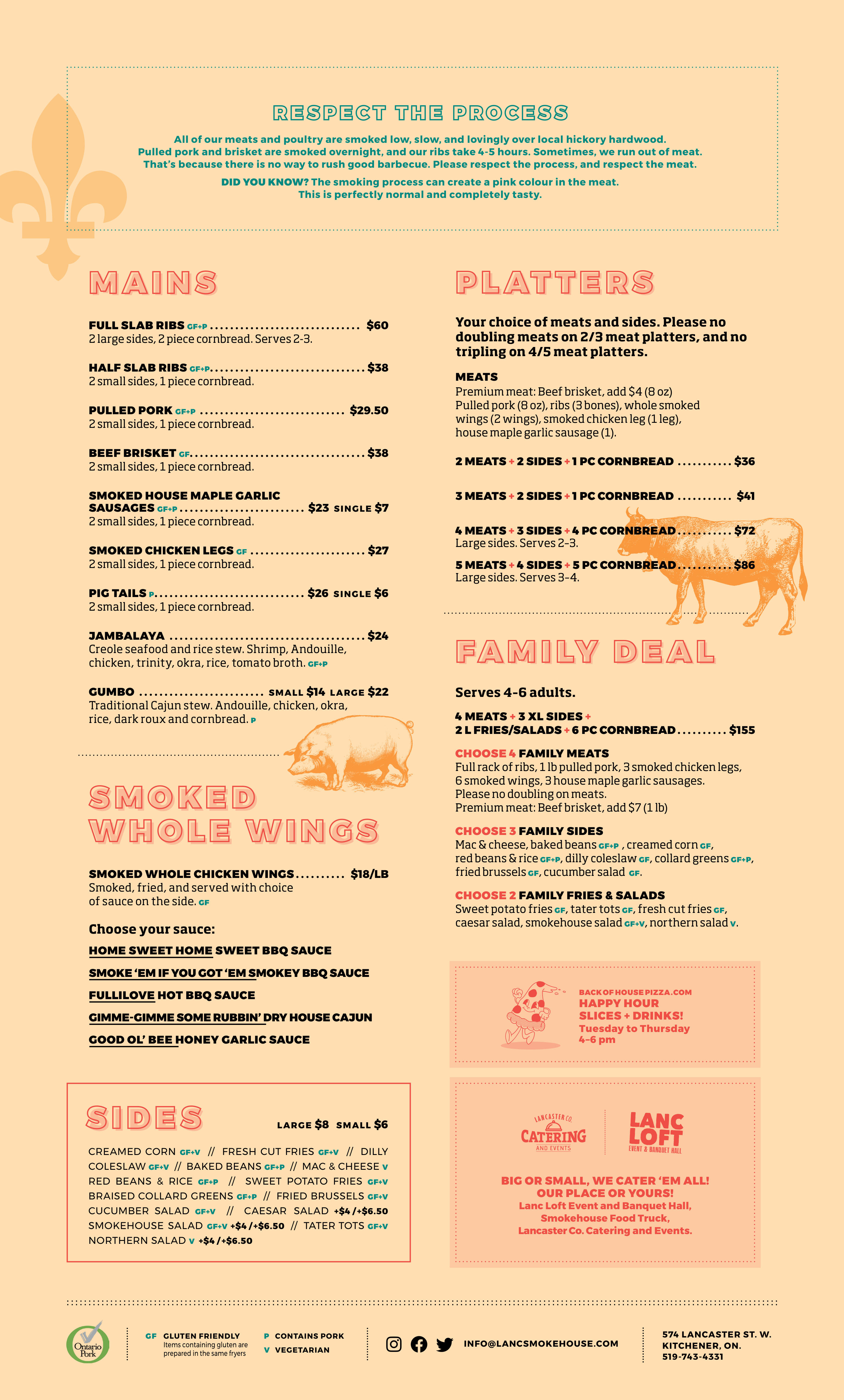 Our Menu - Lancaster Smokehouse